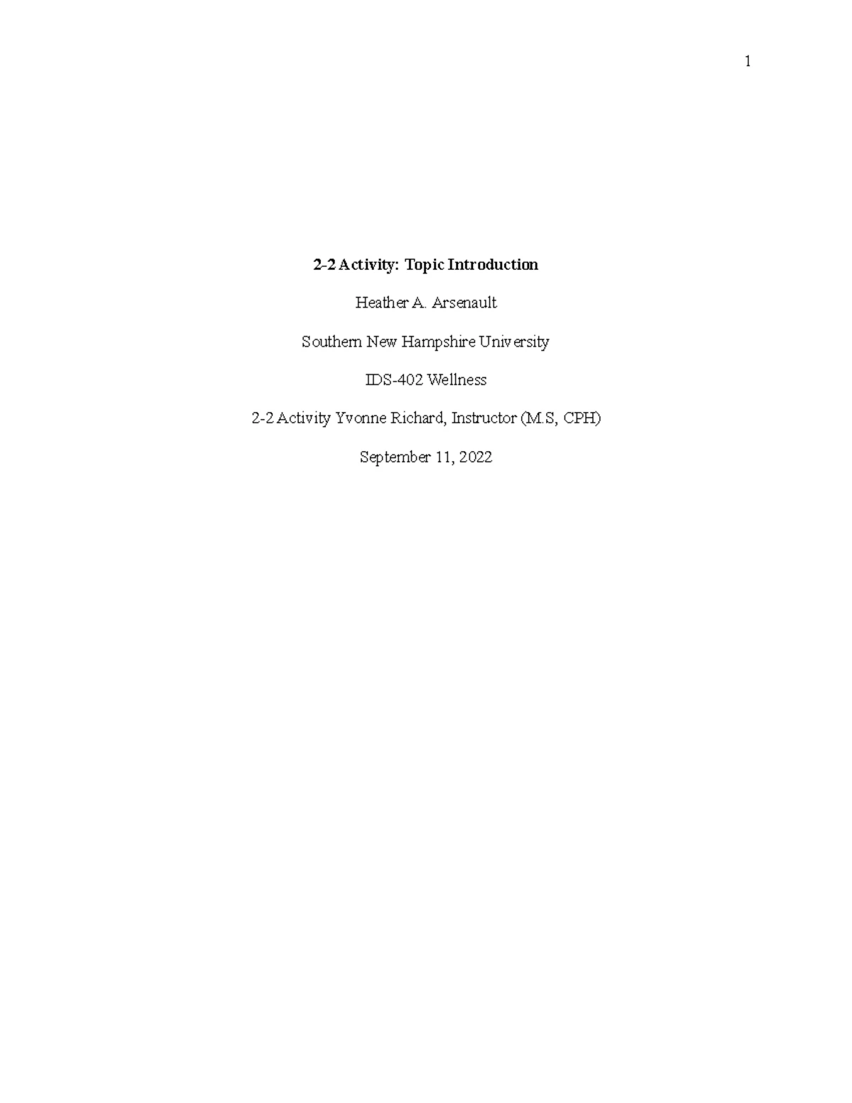 Module 2 Activity: Introduction to Social Anxiety Disorder (SAD) - IDS ...