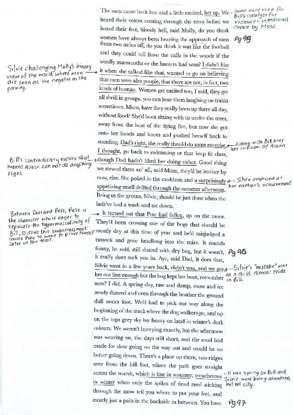 GHOST WALL: Analysis of Themes and Characters (Pg 95-104) - Studocu