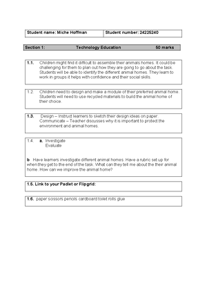 [Solved] prior knowledge of a grade 3 investigation based of trees and ...