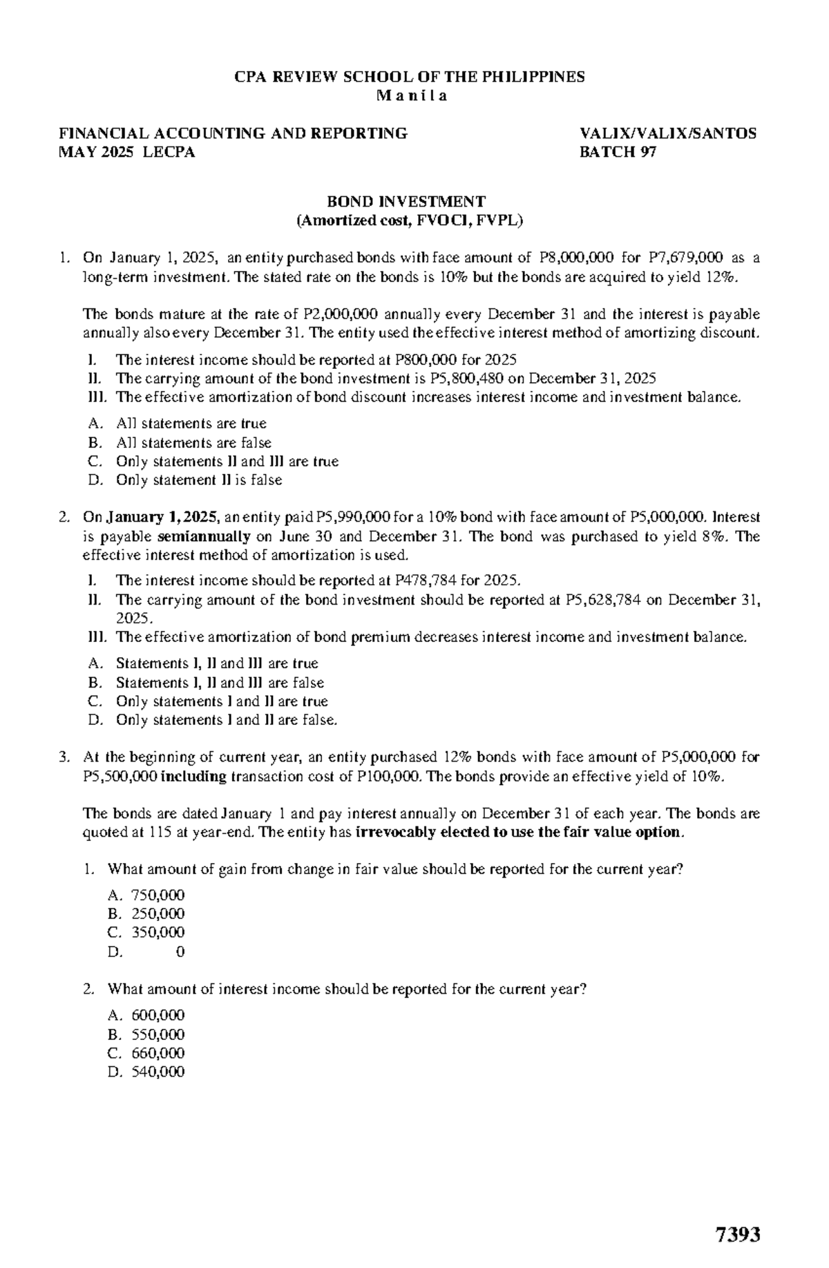 CPA REVIEW SCHOOL OF THE PHILIPPINES: FINANCIAL ACCOUNTING & REPORTING ...