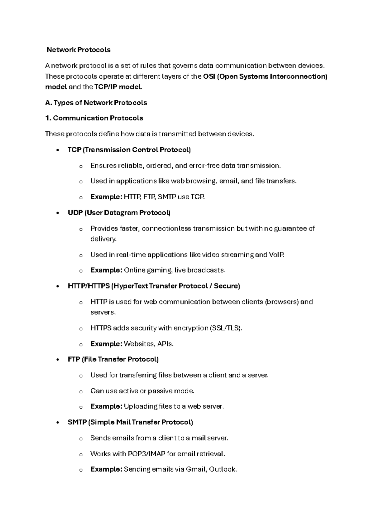 Network Protocols Overview: Types, Functions, and Examples Explained ...