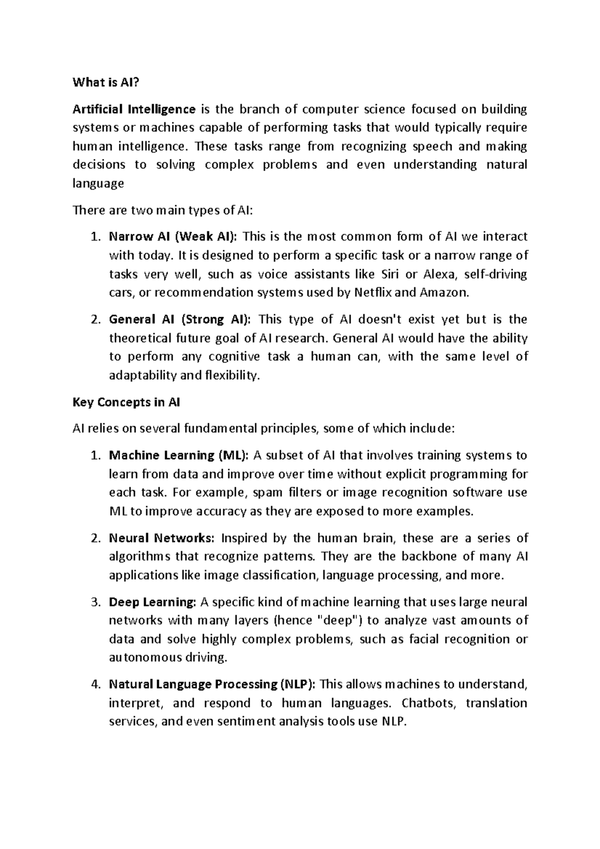 AI Full Unit 1 Notes: Understanding Artificial Intelligence Concepts ...
