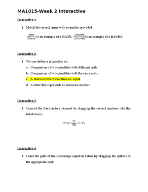 MA1015-Week 3 Assessment - Answered Corrected 1. a. 10. b. 4. c. 8. d ...