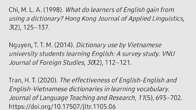 Dictionary Use in EFL Learning: Insights & Strategies (251104) - Studocu