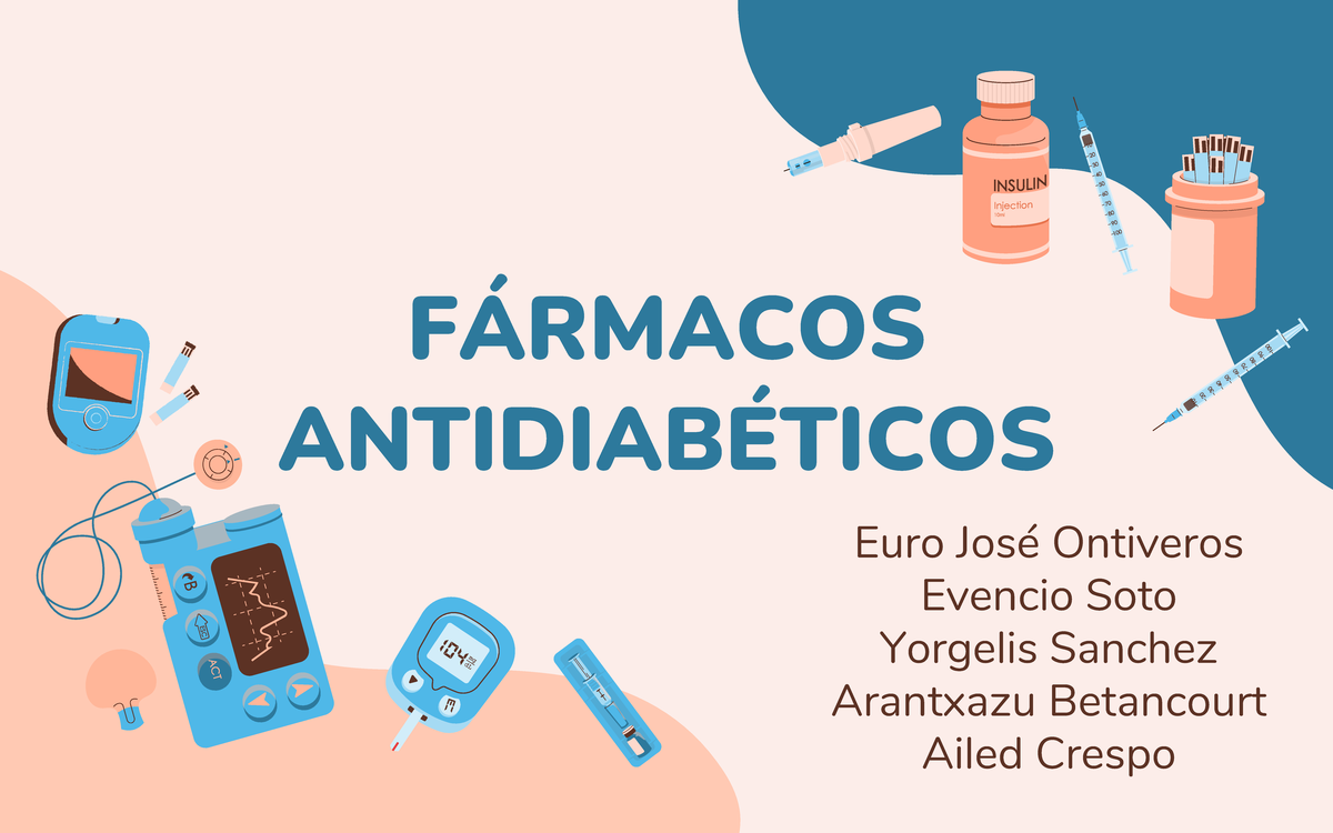 Diapositivas sobre Diabetes y Fármacos Antidiabéticos - Studocu