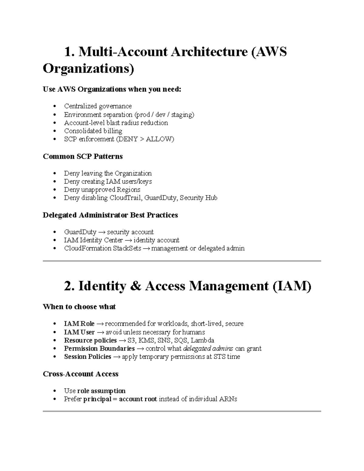 AWS Study Sheet 1: Comprehensive Guide to AWS Services and Best ...