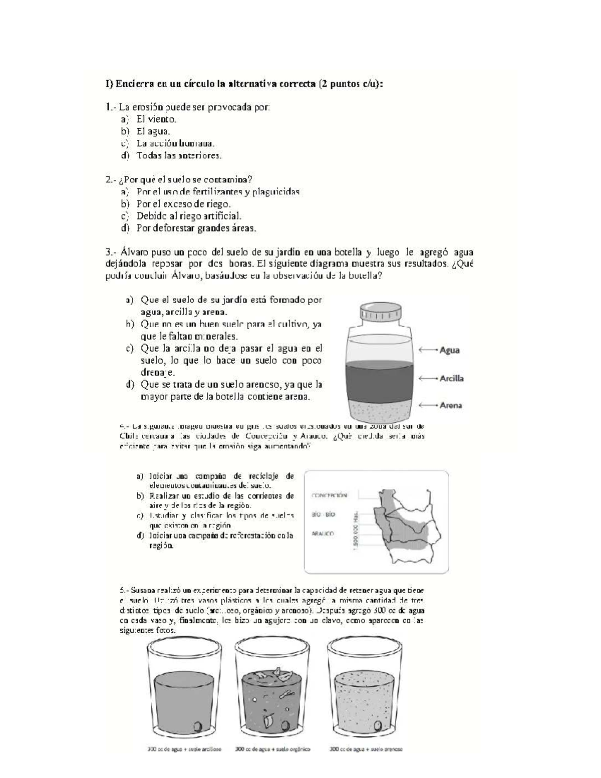Prueba Del Suelo 1 Erosión Y Propiedades Del Suelo Bio 101 Studocu