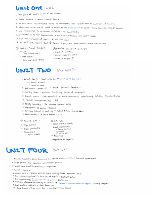 Canadian History - Grade: 10 - High School - Canada - Studocu