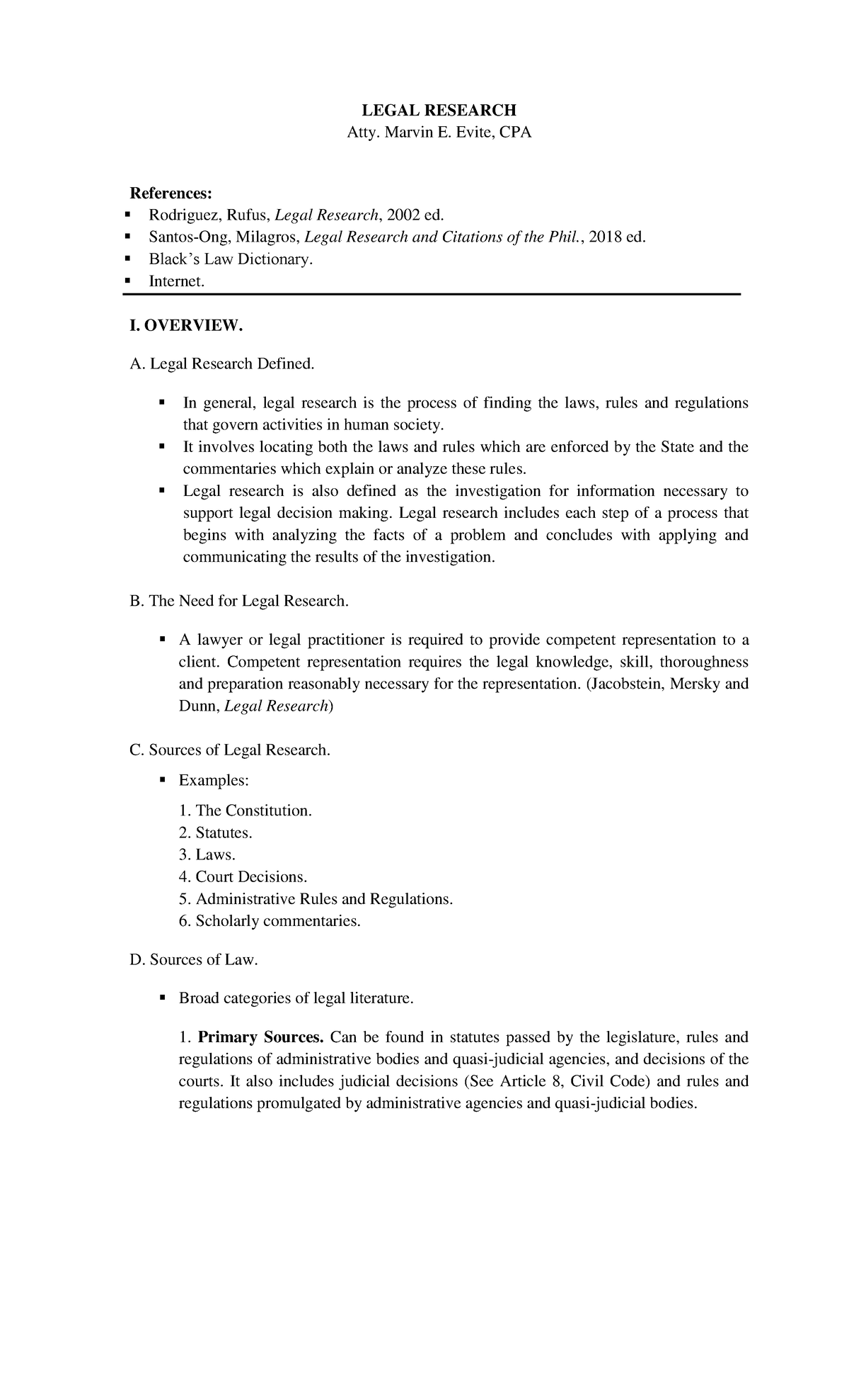 Legal Research Notes - Part 2 for Legal Studies (LS 101) - Studocu