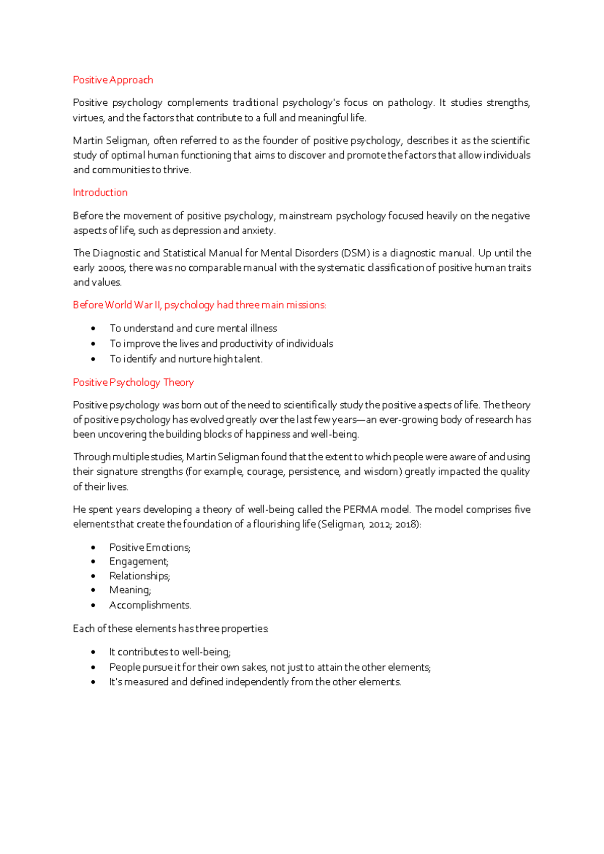 Positive Perspective - Positive Approach Positive psychology ...