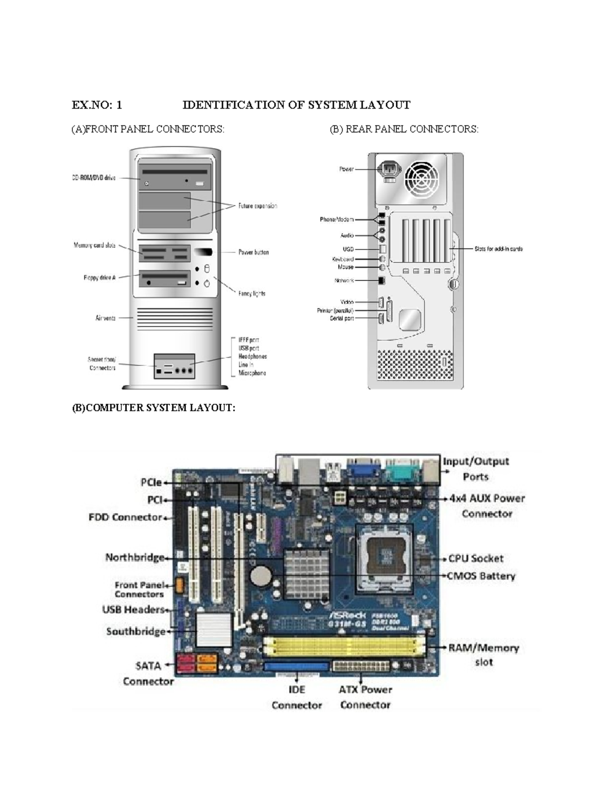 Computer Hardware Servicing & Networking Practical (ECE) - Lab ...