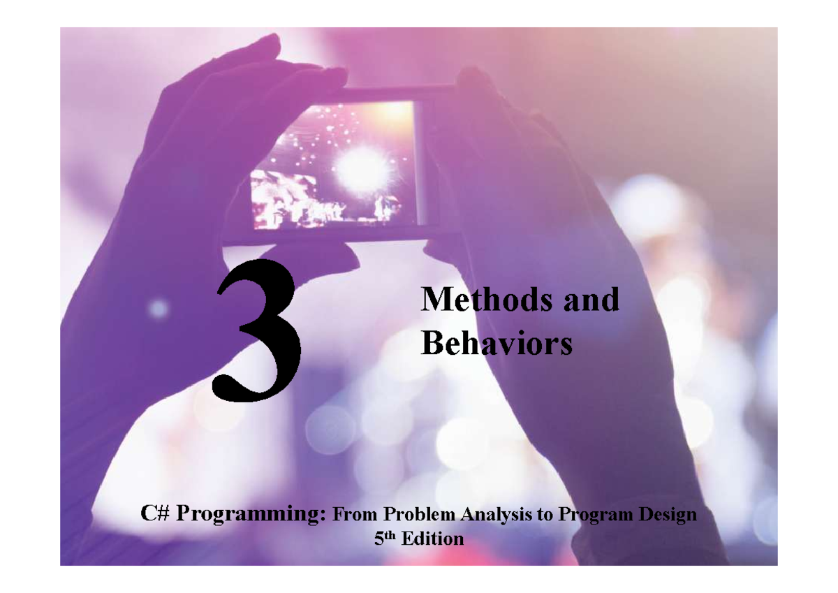 Methods and Behaviors in Programming: A Comprehensive Guide (CS101) - Studocu