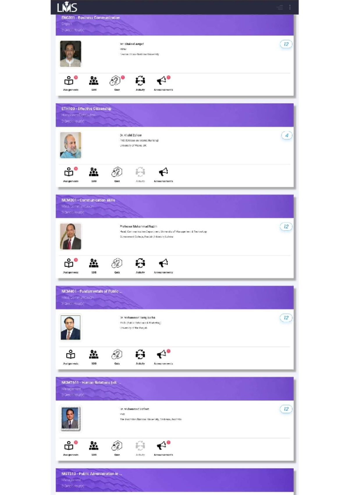 LMS English 3 Credit Hour Assignments & GDB Overview for ETH100, MCM301 ...