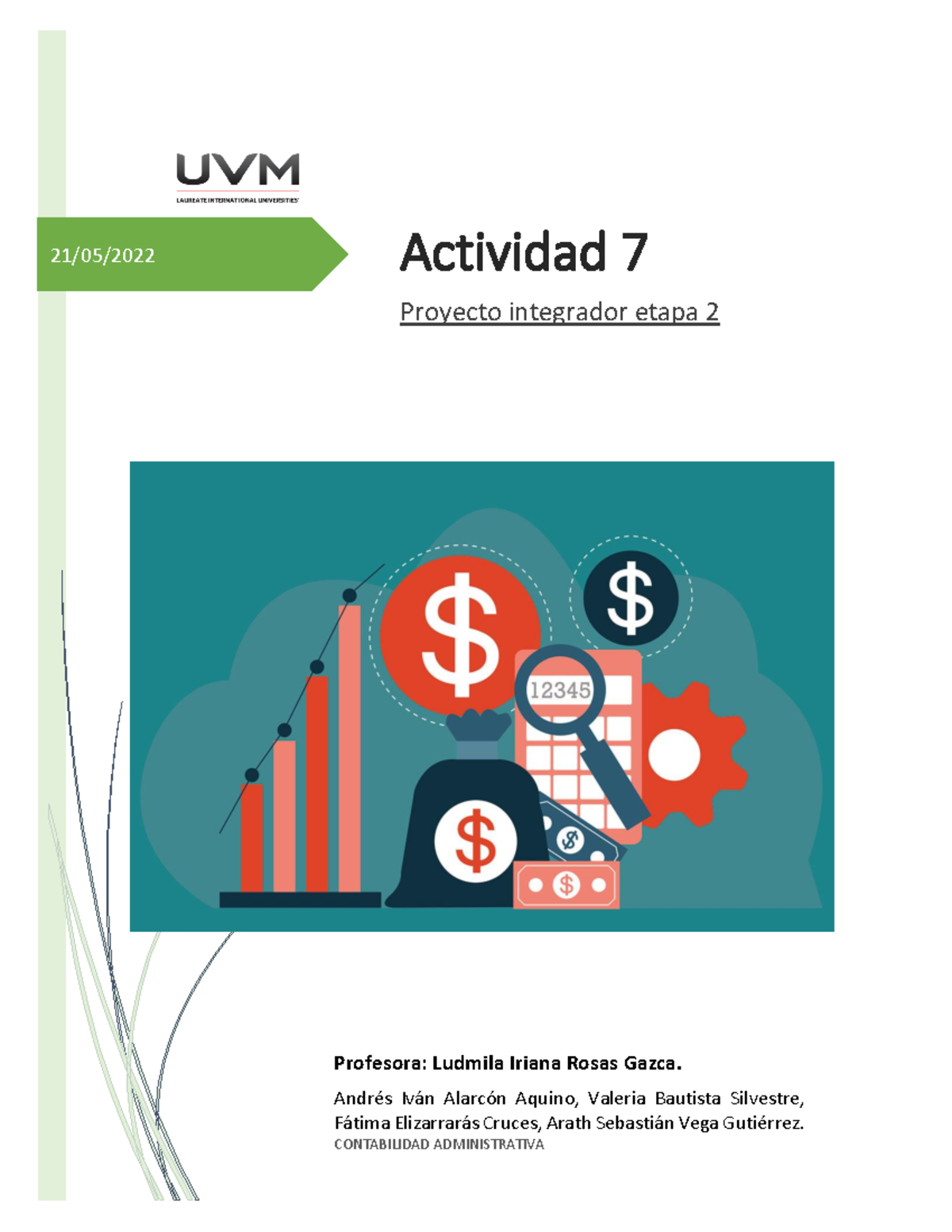 Actividad 7 Proyecto integrador etapa 2 - 21/05/ Actividad 7 Proyecto integrador etapa 2 AndrÈs ...