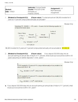 Principles of Finance Unit 4 Challenge 2 - Principles of Finance Unit 4 ...
