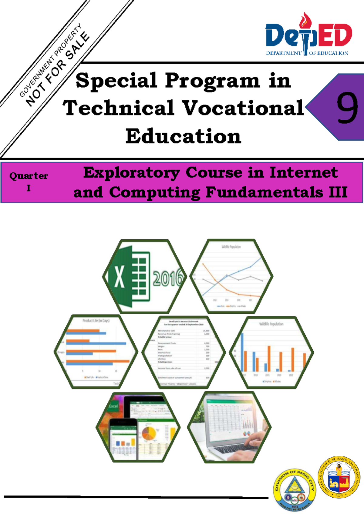 Sptve - ICF 9 - Q1 - M1: Defining Spreadsheet Software in Excel 2016 - Studocu