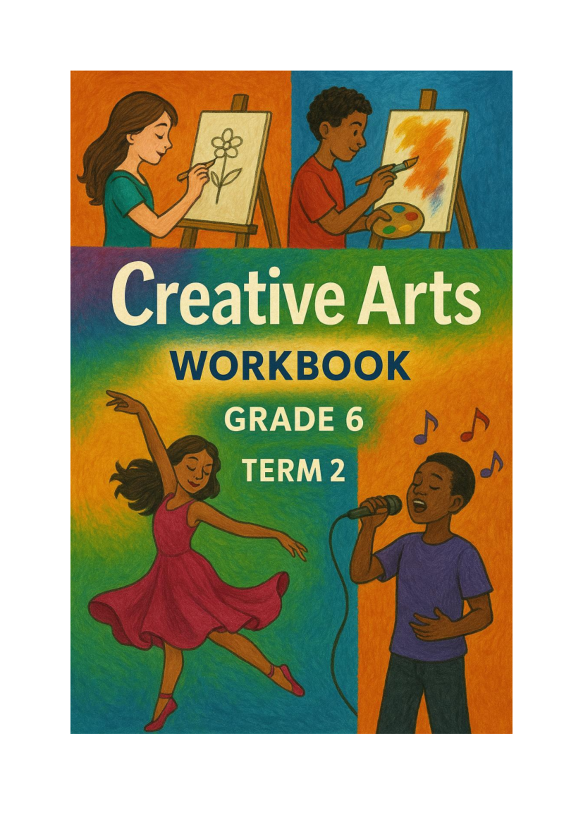 Grade 6 Creative Arts Term 2 Workbook: Exploring Art Elements and ...