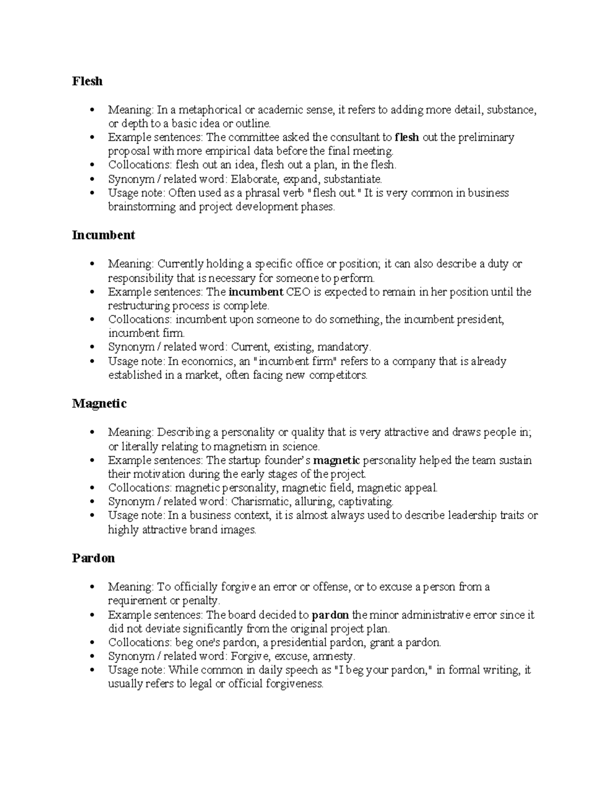 Academic Words Glossary: Key Terms and Meanings - Studocu