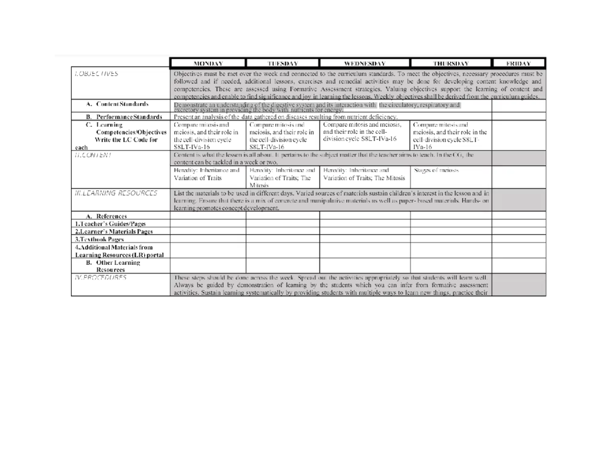 DLL Science Grade 8 Sample Exam Questions and Answers - Studocu