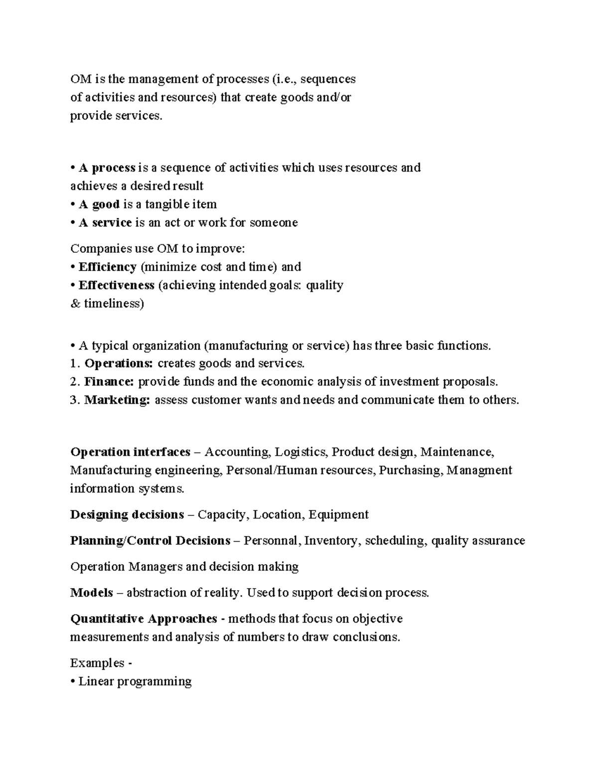 OM 101: Understanding Operations Management Principles and Practices ...