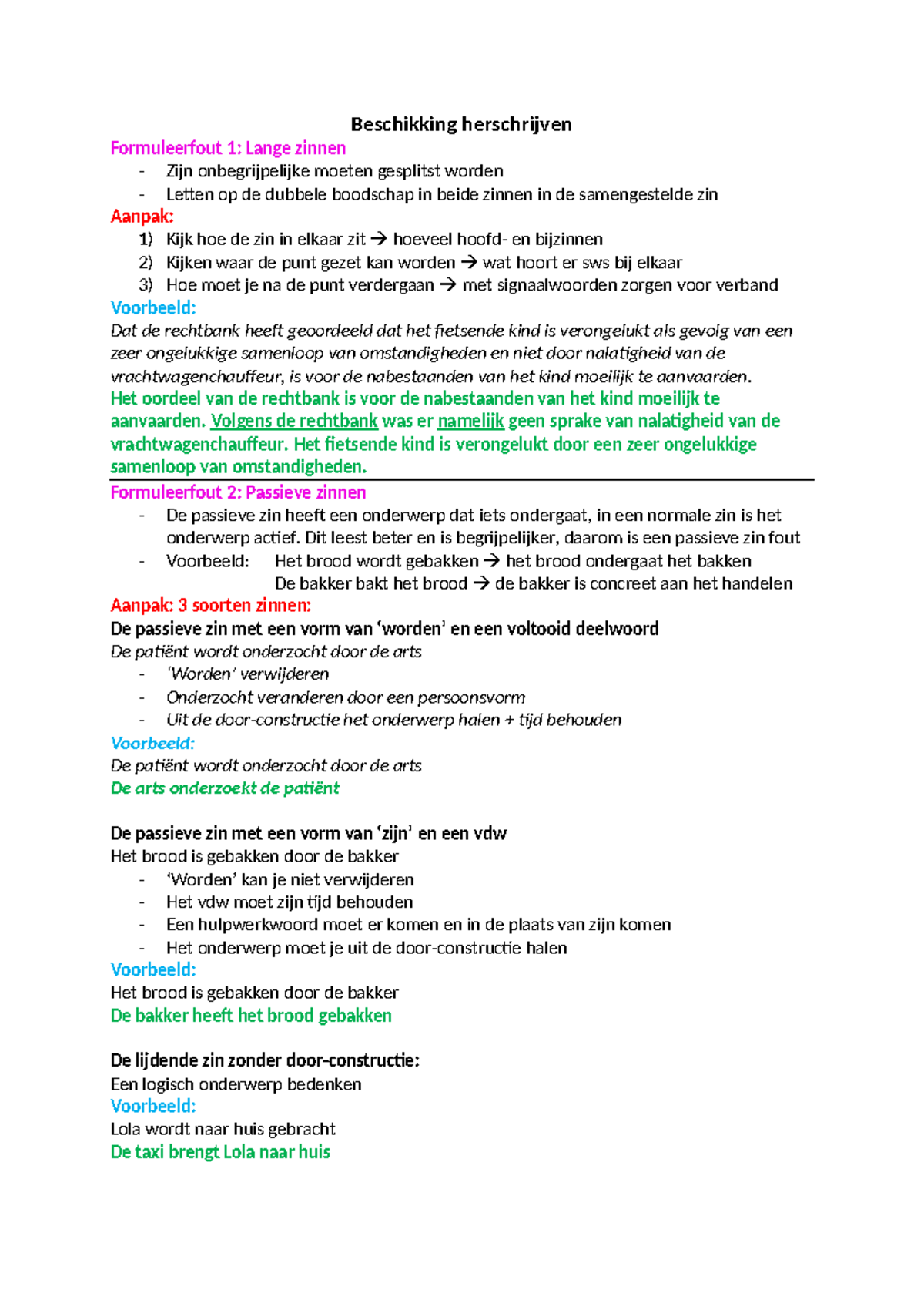 Herschrijven van Beschikkingen: Tips en Aanpakken voor Formuleerfouten ...