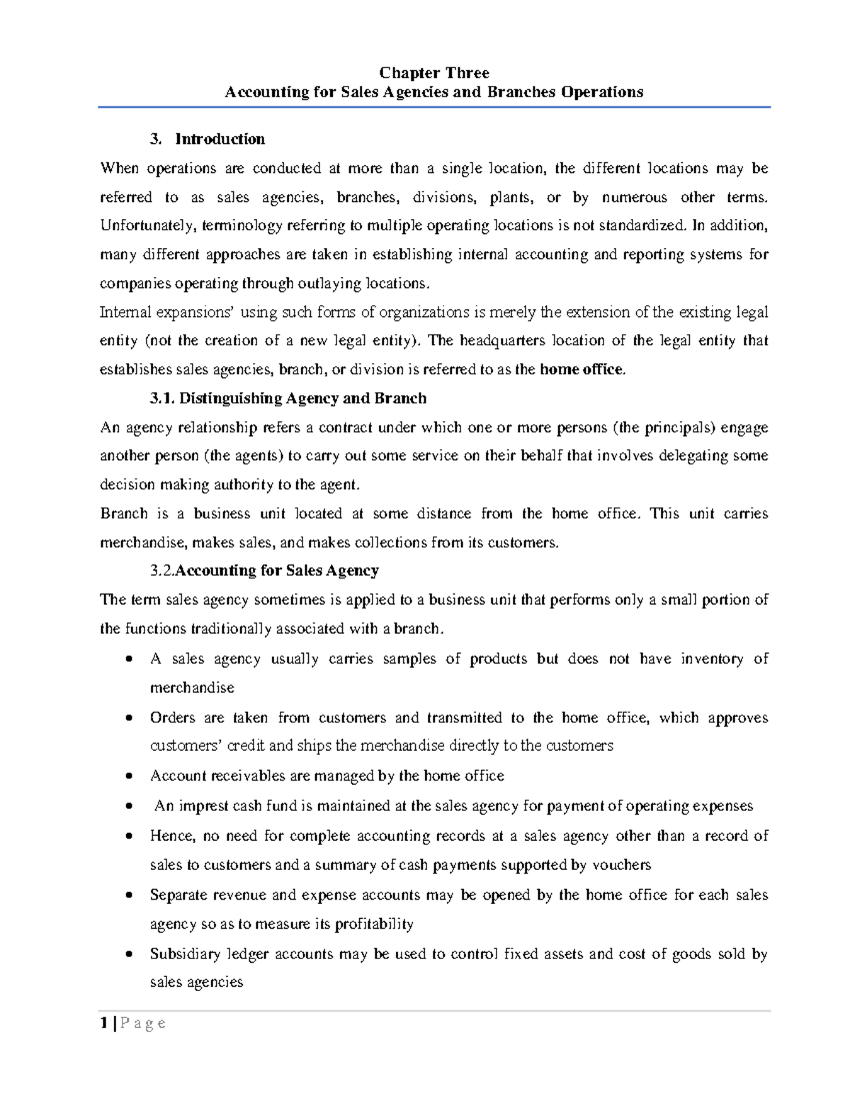 Ch 3 edited - nots with example - Chapter Three Accounting for Sales ...