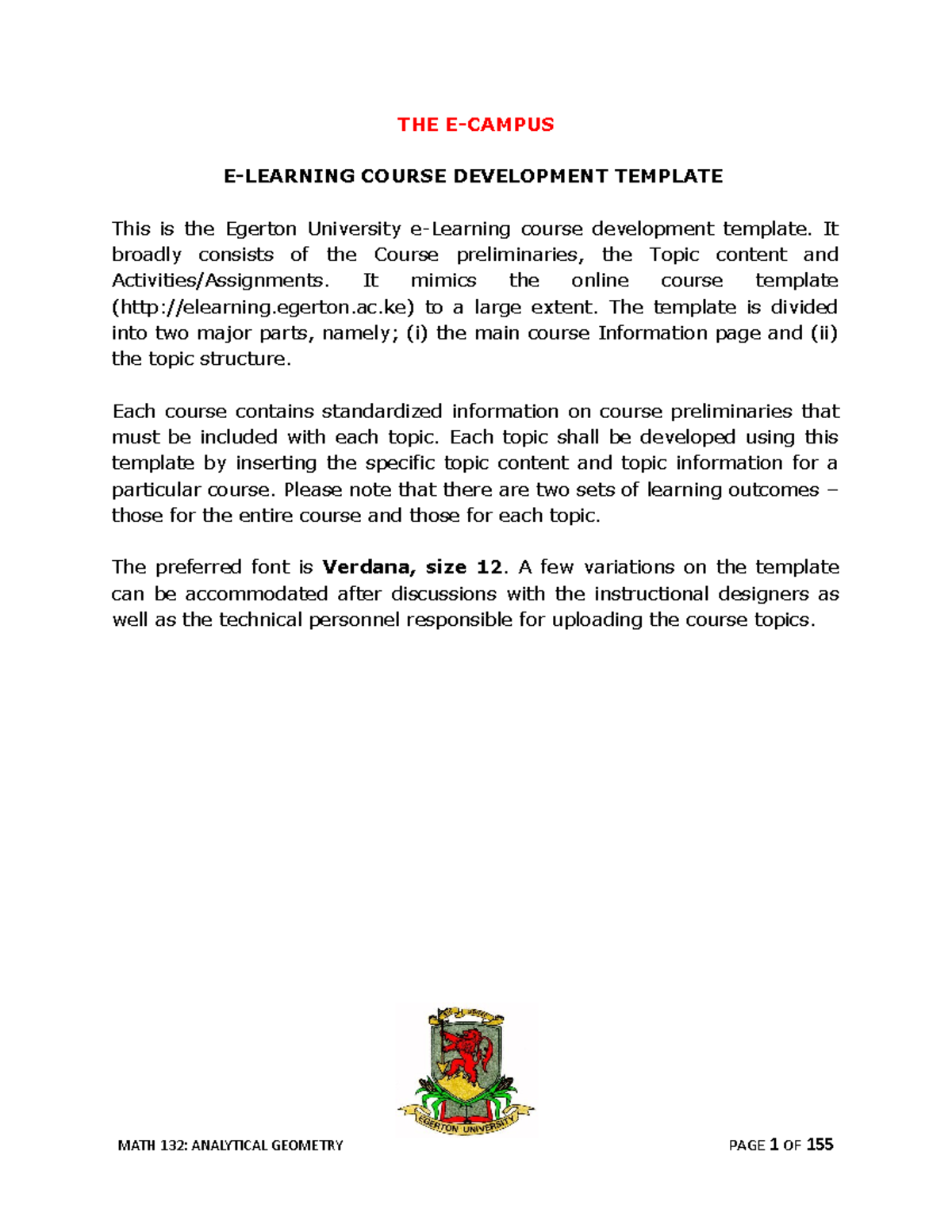 Math 132 Analytical Geometry Lecture Notes - Revised Edition - Studocu