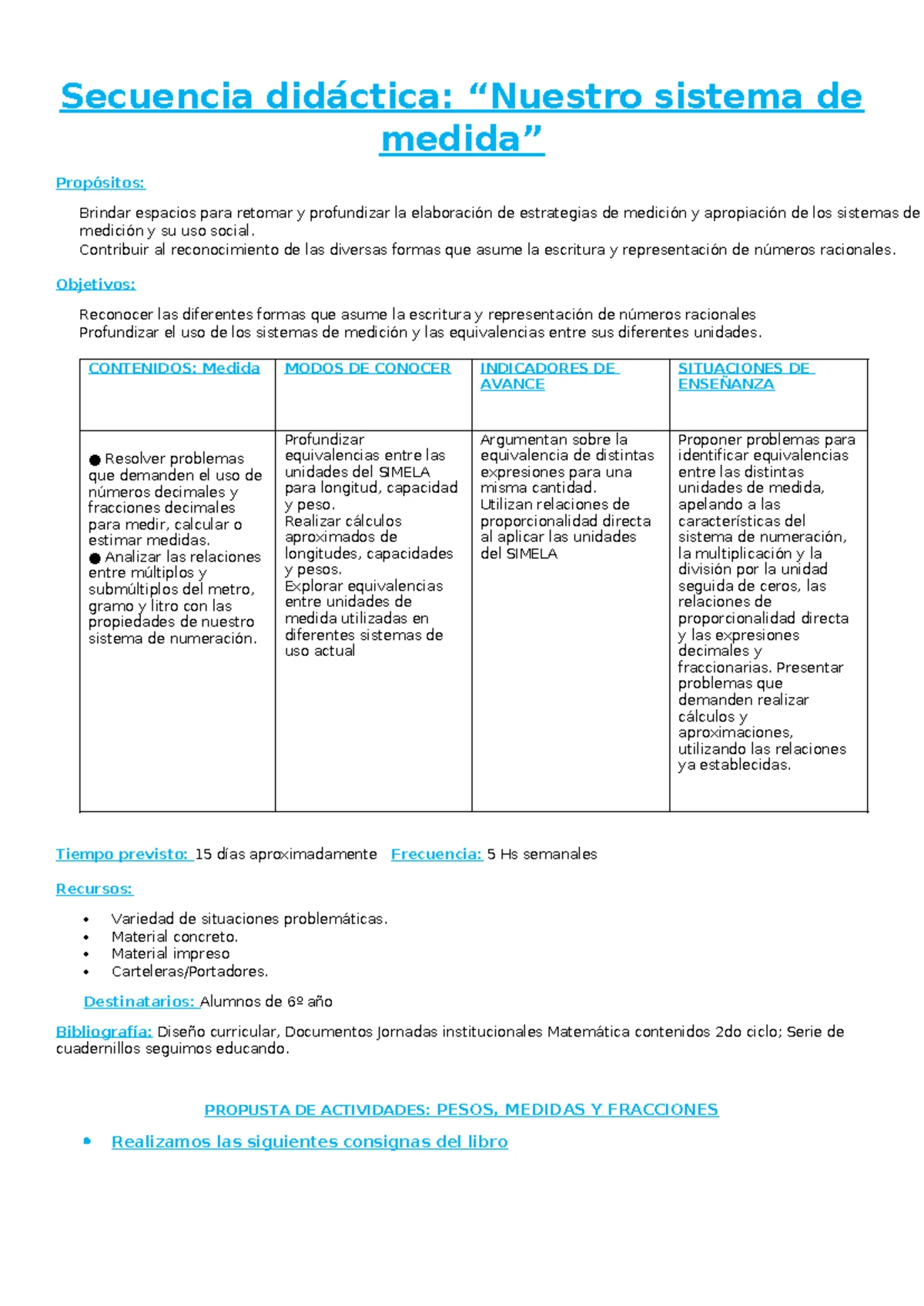 Secuencia Didáctica Matemática 6to: Múltiplos y Divisores en Problemas - Studocu