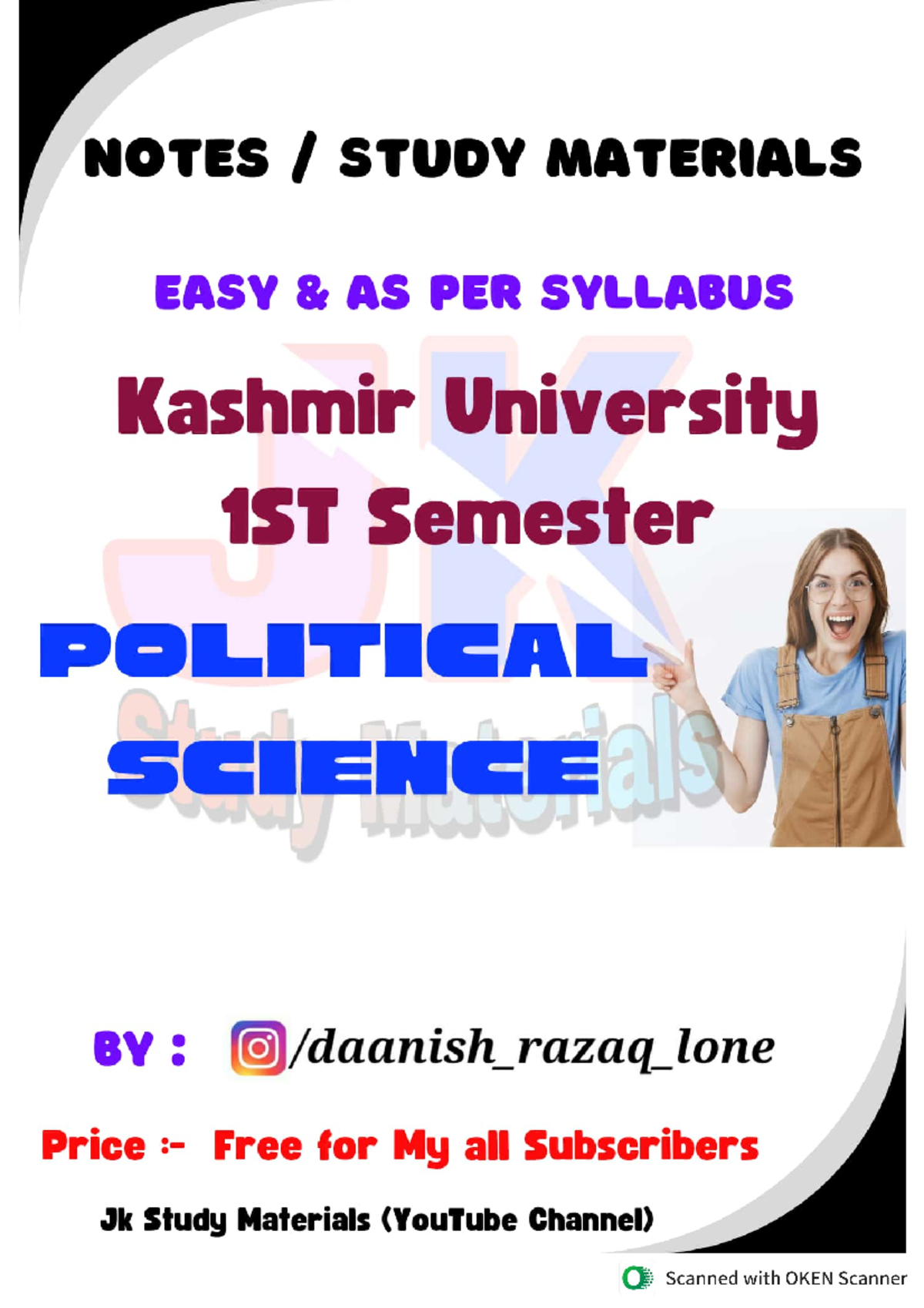 1st Semester Political Science Lecture Notes (KU) - Studocu