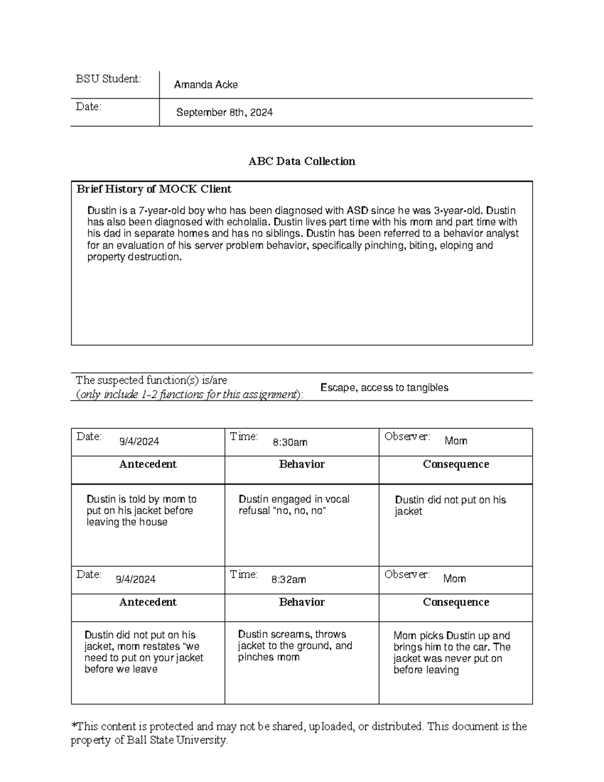 SPCE 610 ABC Data Collection: Guidelines and Observations - Studocu