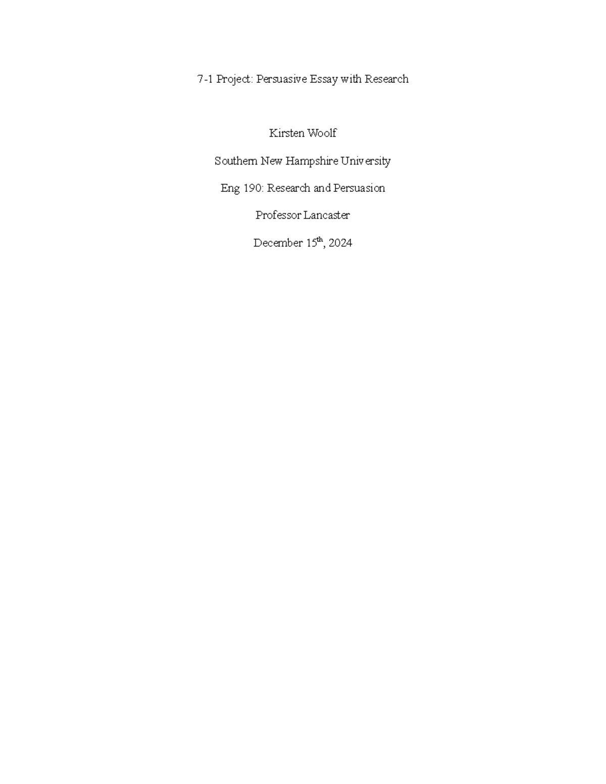 Eng 190: 7-2 Final Project on Arts Education's Impact on Students - Studocu