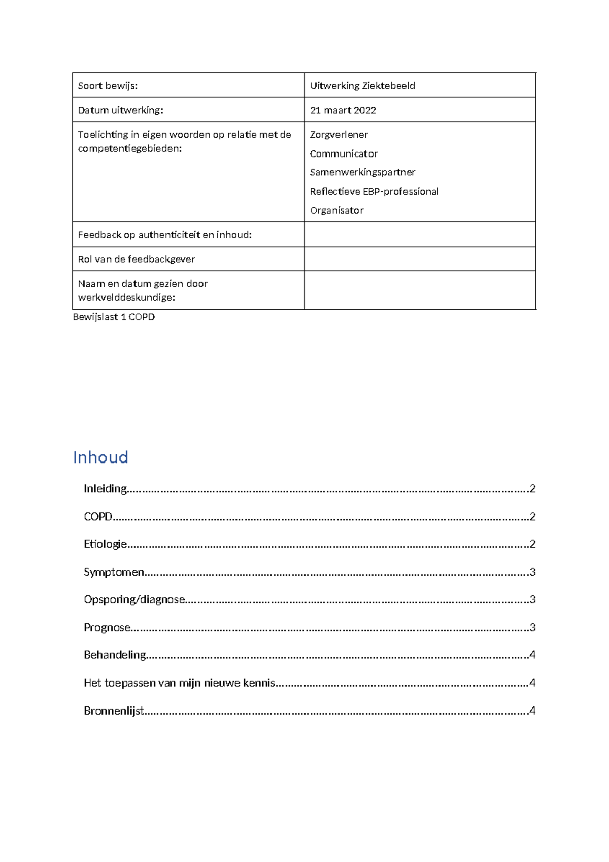 COPD - Uitwerking en Inzichten over Chronische Longziekte - Studeersnel
