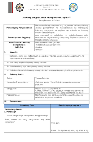 Quarter 3- Lesson 1 - Edukasyon sa Pagpapakatao Learning module ...