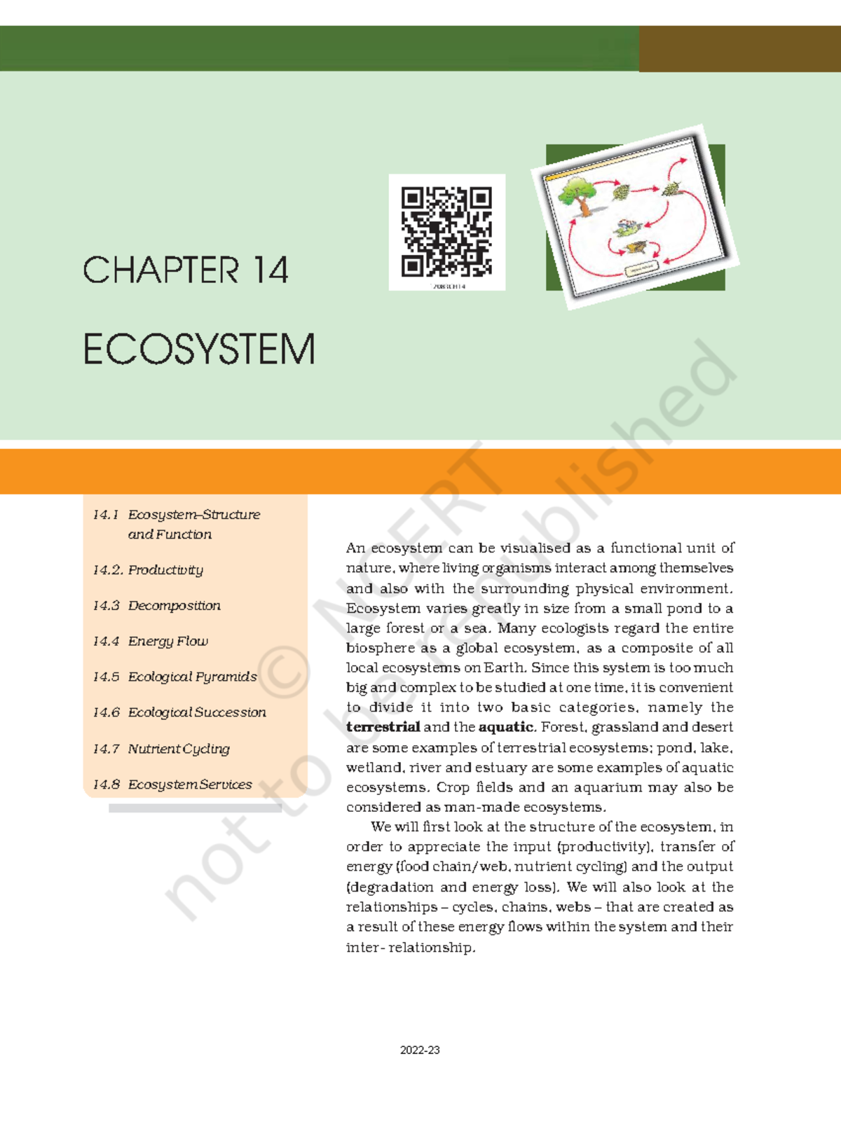 Lebo114 - Chapter 14: Ecosystem Structure, Function & Dynamics - Studocu