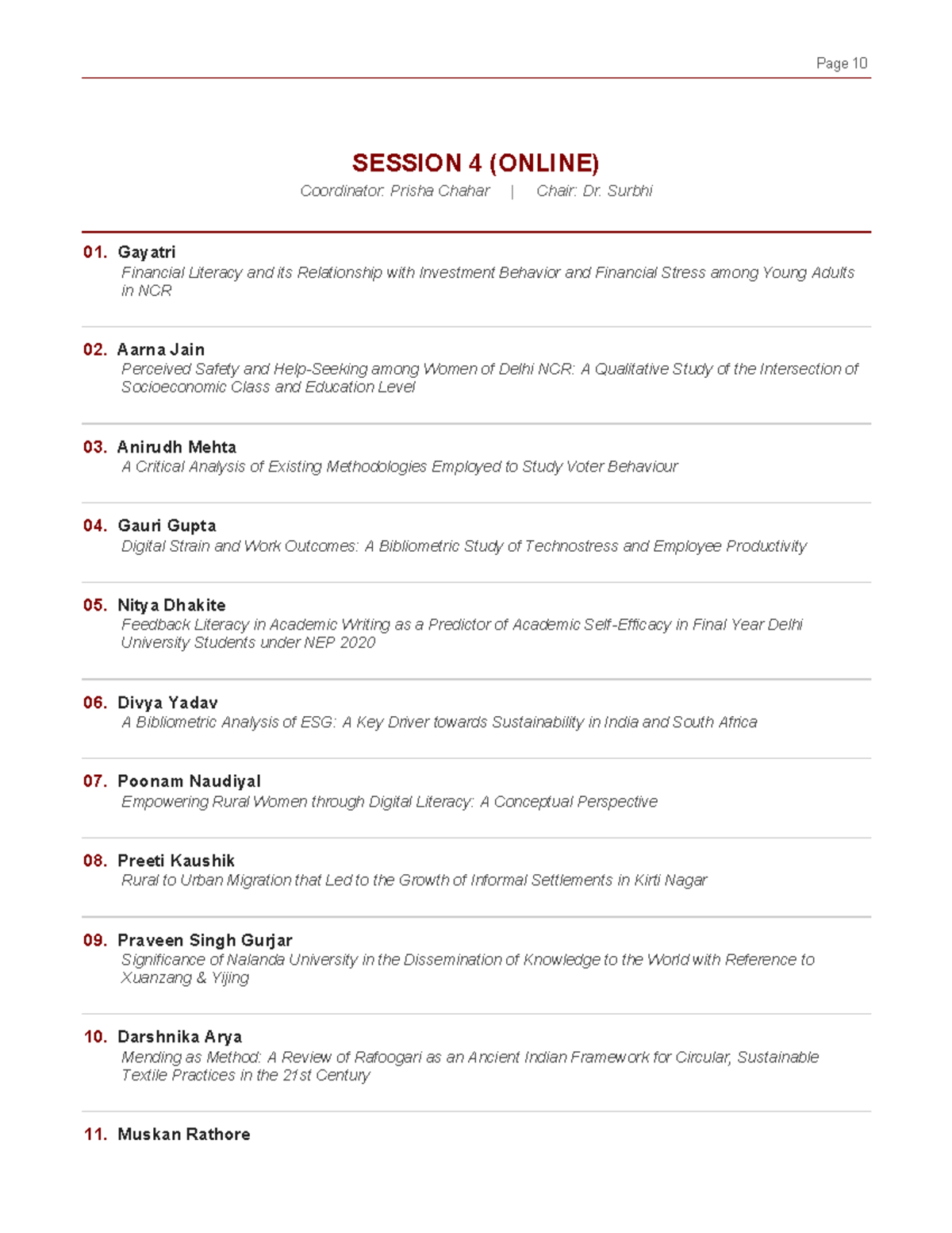 Session 4: Research Insights on Social Issues and Financial Literacy ...