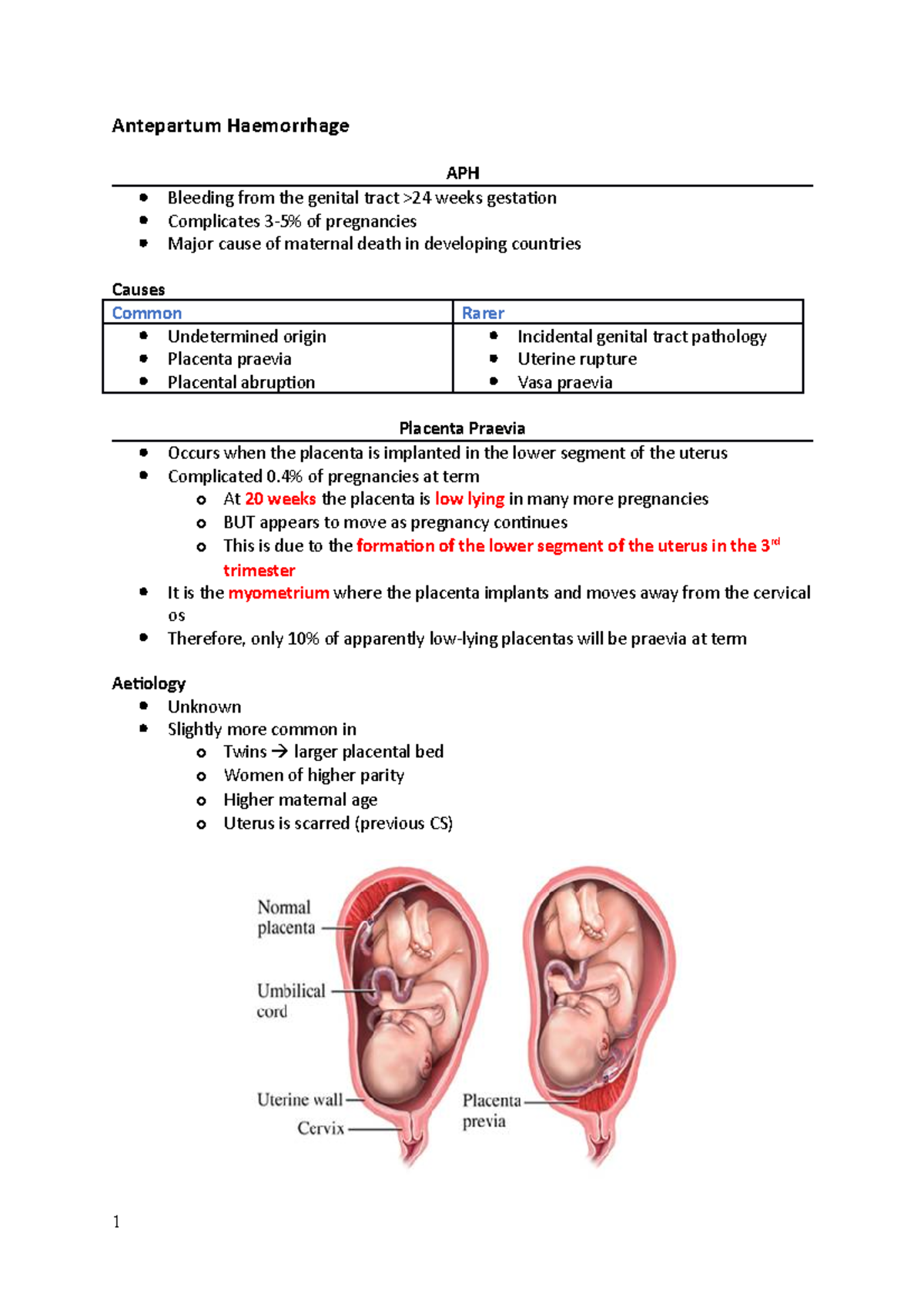 Antepartum Haemorrhage Overview: Causes, Complications, & Management ...