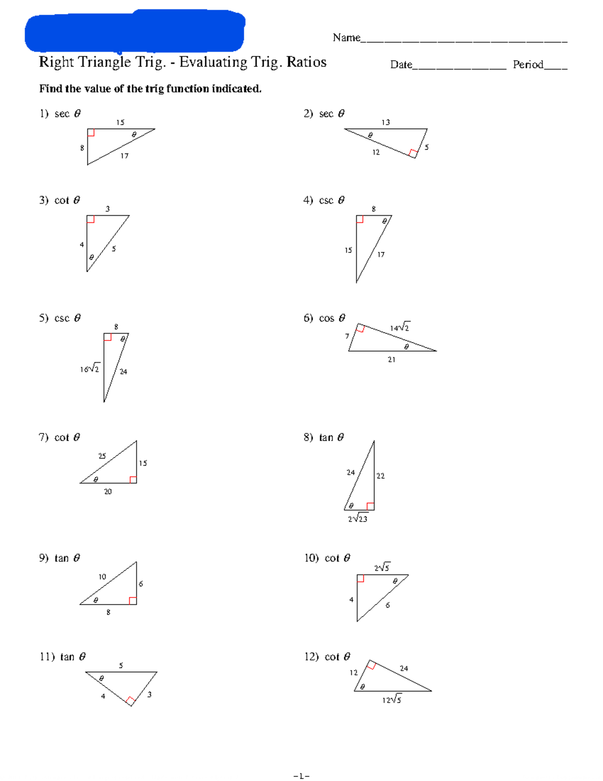 College Algebra and Trigonometry - © 2 H 2 I 001 X 1 g CKrubtEa 5 SSPo ...