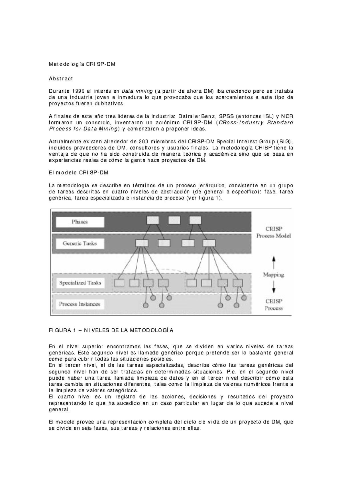 Metodología CRISP-DM para Data Mining: Guía y Proceso Explicado - Studocu