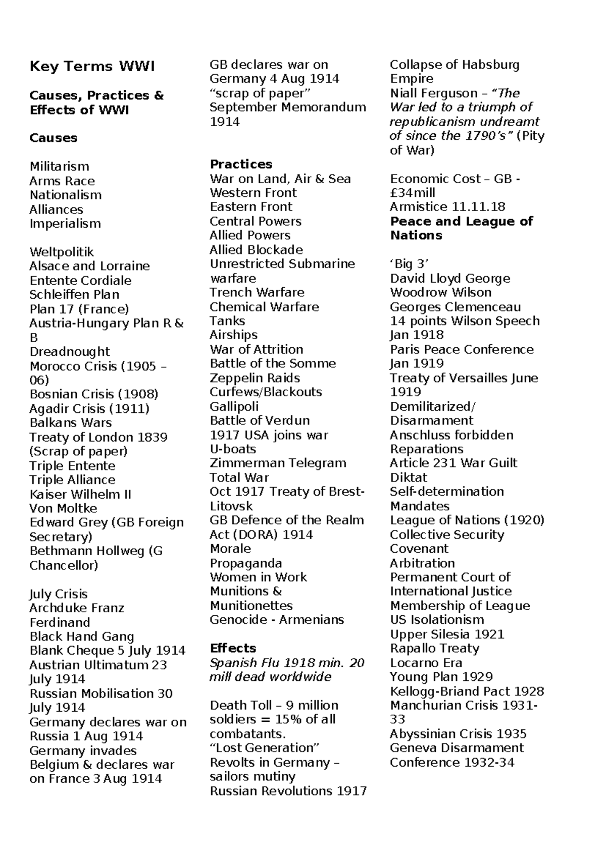 Key terms wwi ib - jdjcn ieols cn sije osdnua djcuhauhb eri4uqo4ji ...