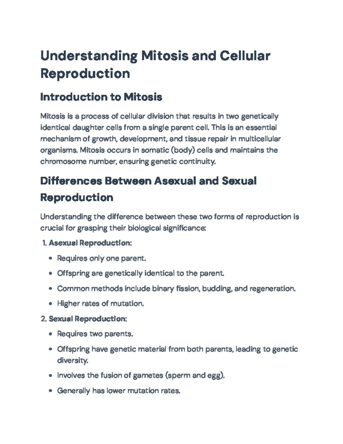 Understanding Mitosis and Cellular Reproduction: Key Phases & Facts ...