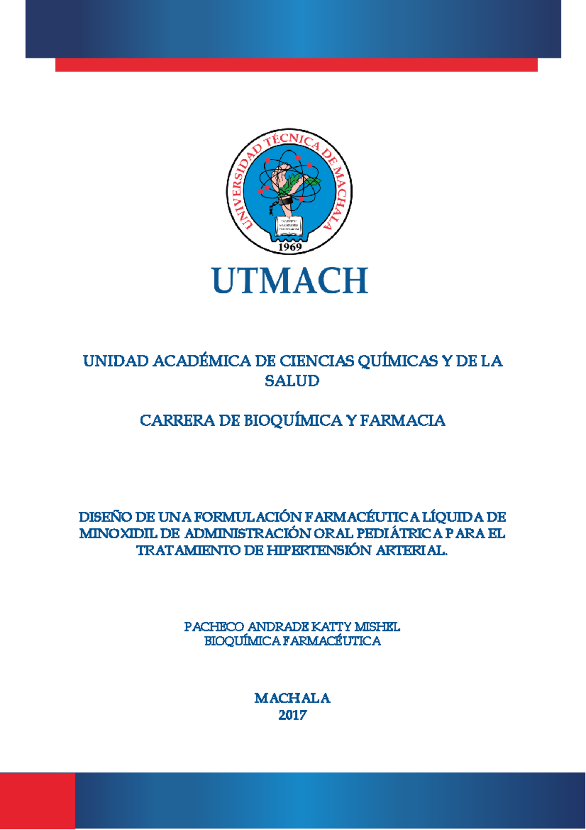 Pacheco Andrade Katty Mishel - UNIDAD ACADÉMICA DE CIENCIAS QUÍMICAS Y ...