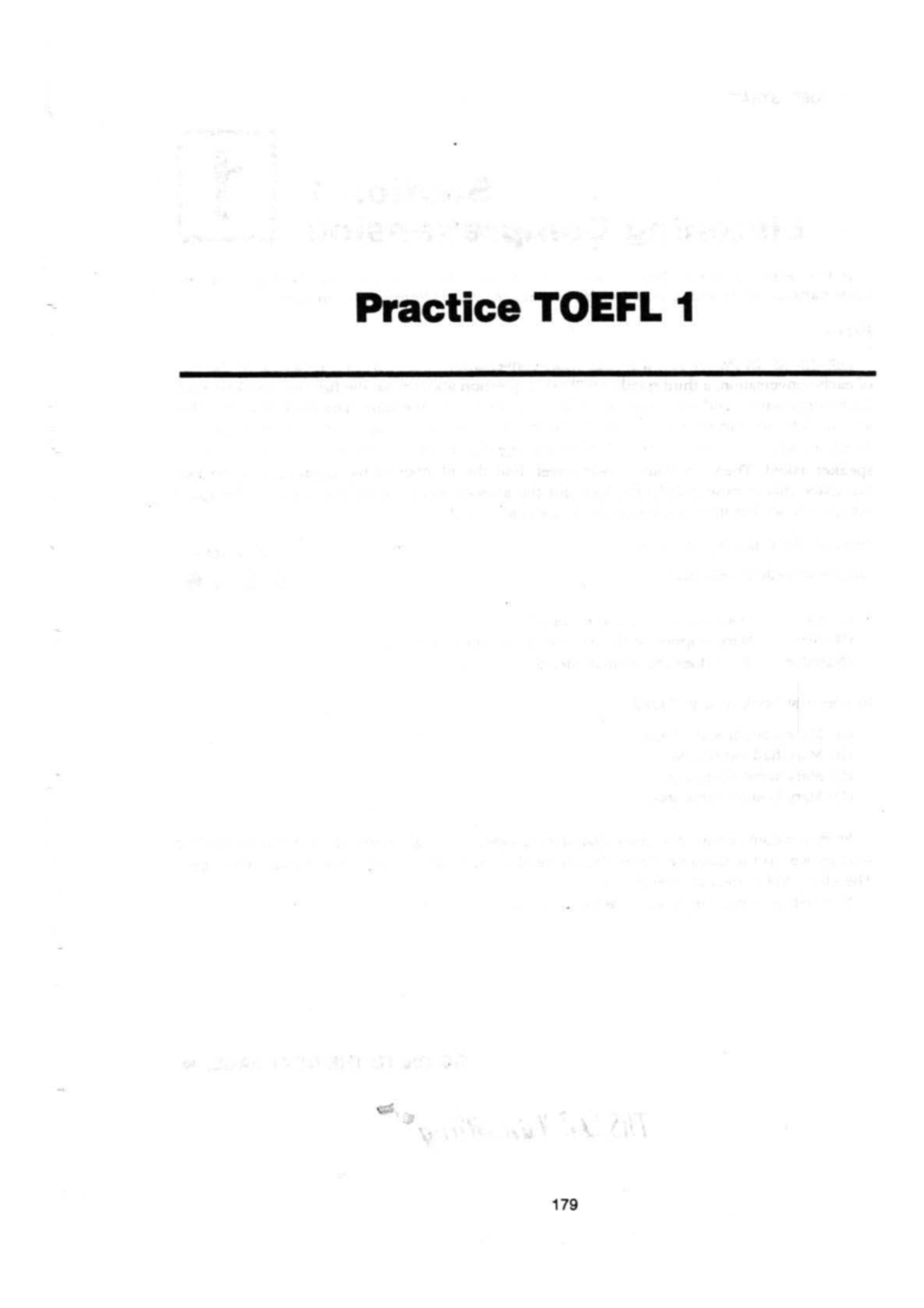 Practice TOEFL 1: Listening Comprehension Strategies and Exercises ...