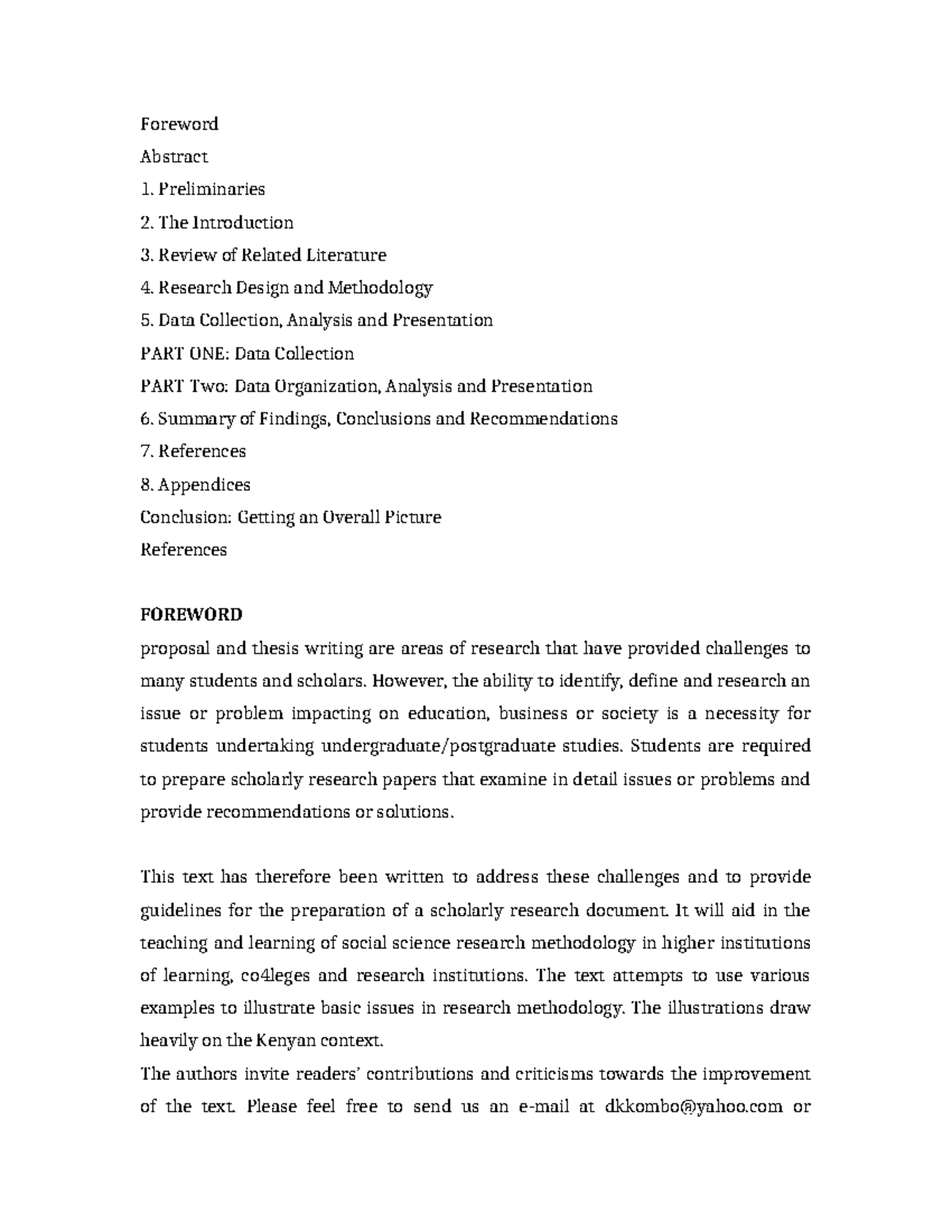 Research Notes on Proposal and Thesis Writing: A Comprehensive Guide ...