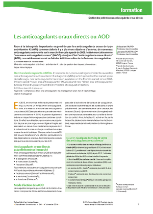 16:41 Anticoagulants Oraux Directs (AODs) : Mécanismes et Utilisations ...