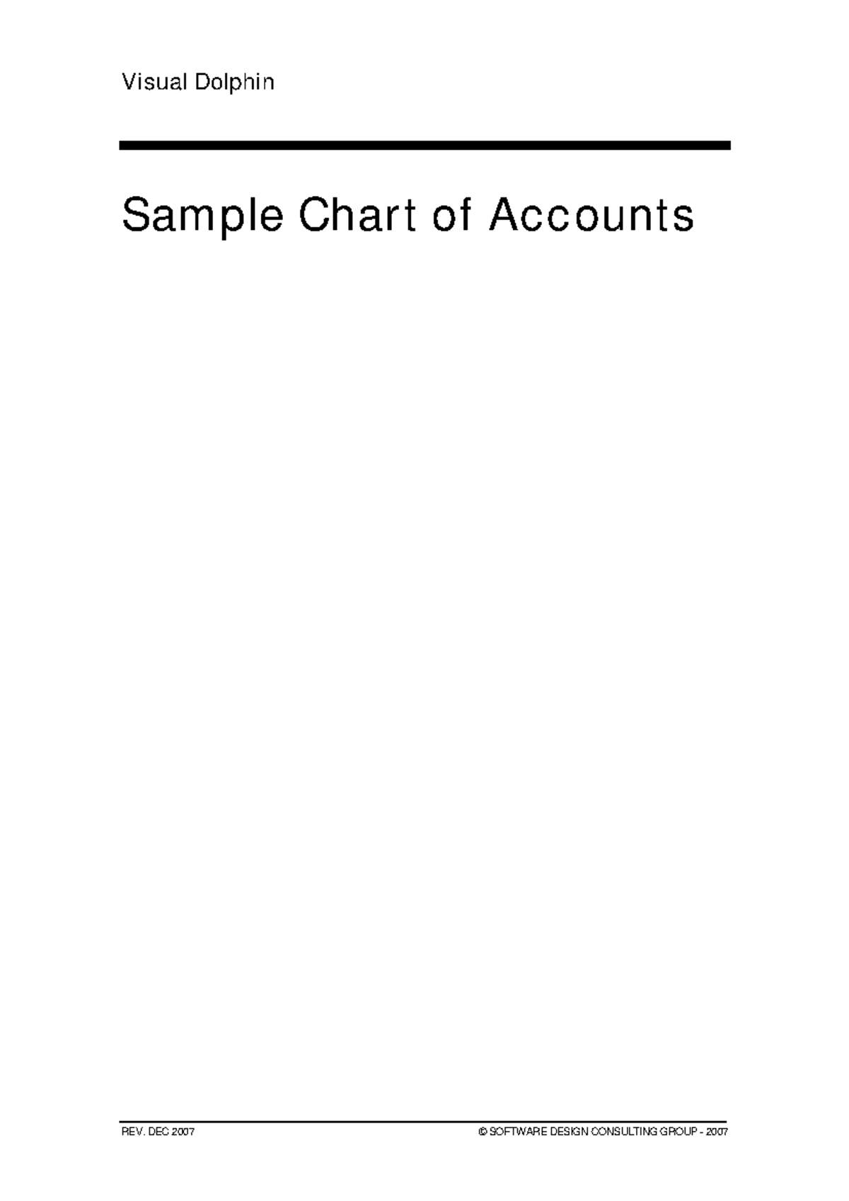 Visual Dolphin Sample Chart of Accounts - WP Accounting Guide - Studocu