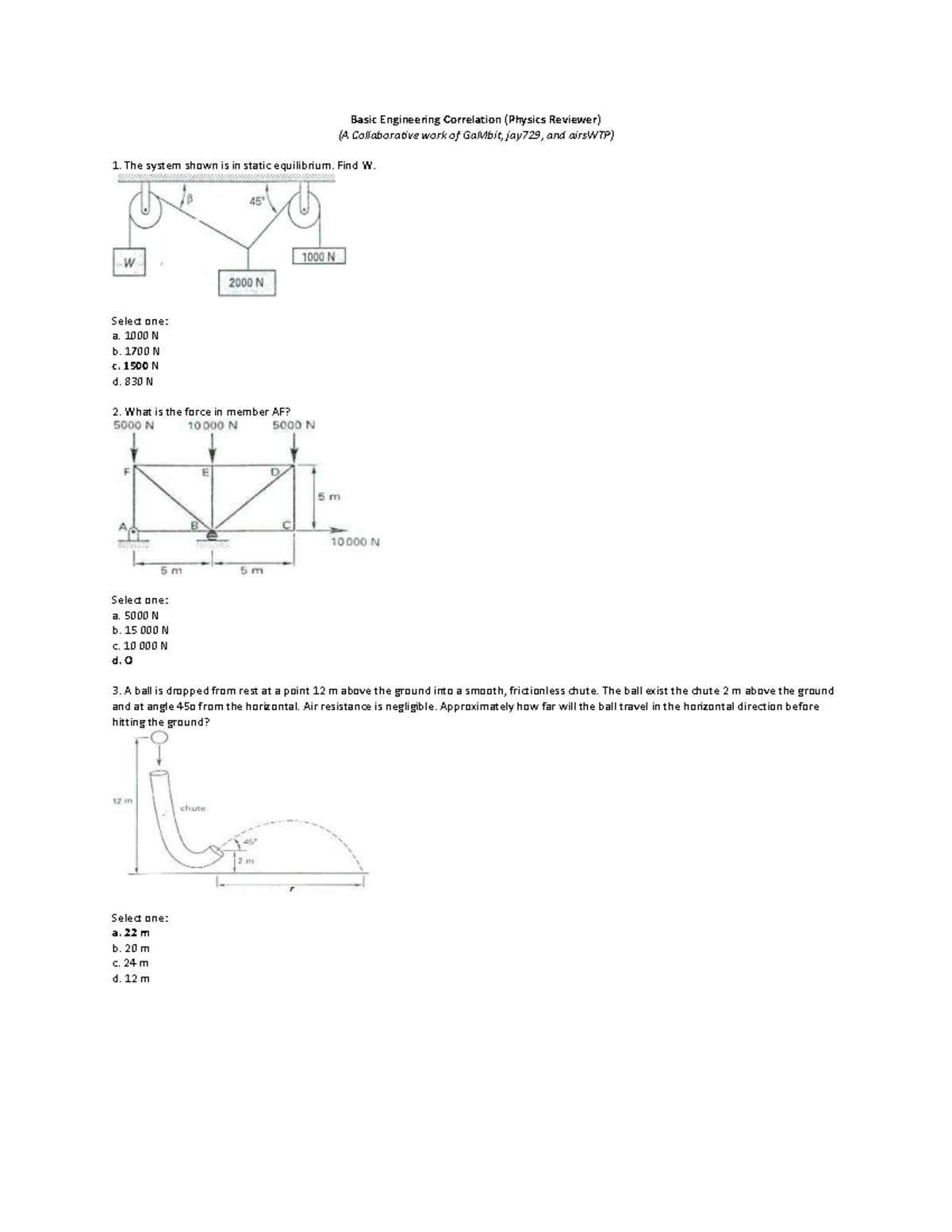 08 - Physics Reviewer for Basic Engineering Concepts - Studocu