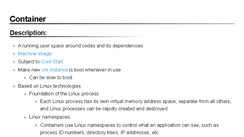Container Overview: Linux Processes, Namespaces, and Cgroups - Studocu