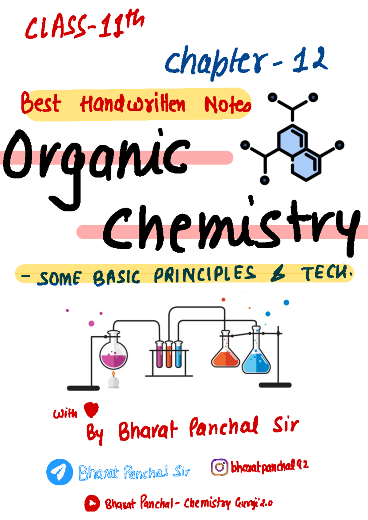 Organic Chemistry Class 11 Notes by Bharat Panchal - CLASS 11th chapter ...