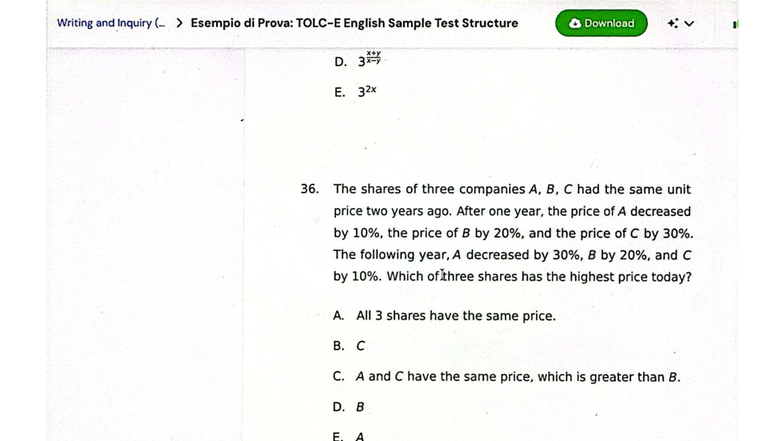 Writing and Inquiry: English Sample Test Structure D.E. 32x36 Notes ...