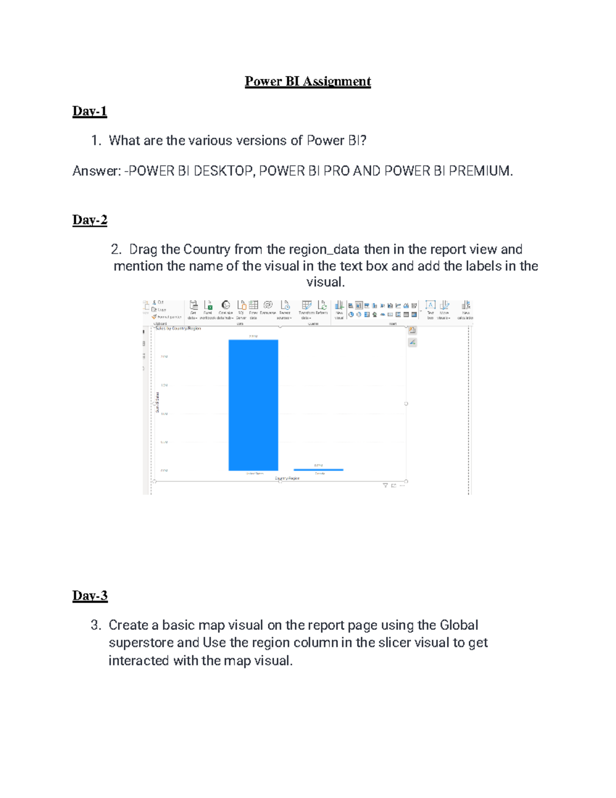 Power BI Assignment: Comprehensive Visual and Data Analysis Tasks - Studocu